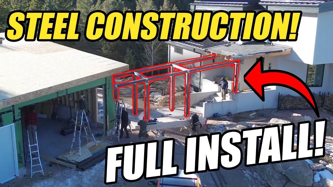 How We Installed These MASSIVE Steel Beams (In ONE DAY) - YouTube