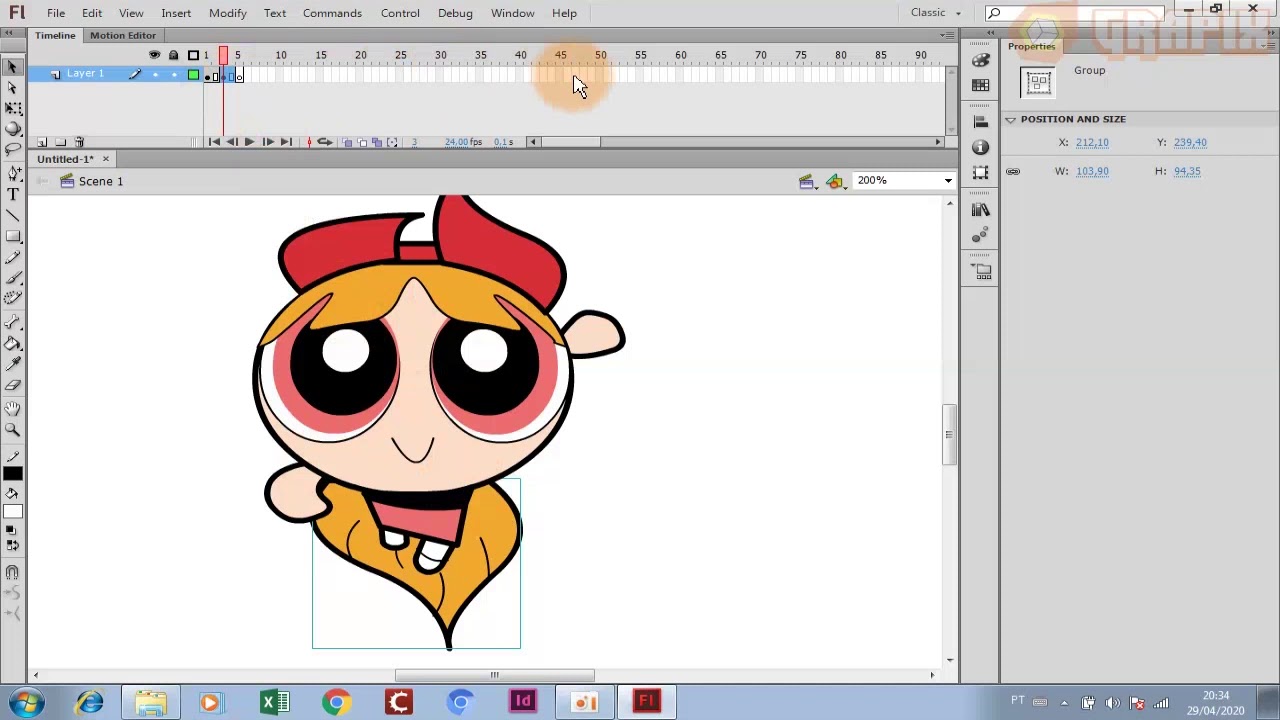 Adobe Flash (Aula 06) frames, keyframes e Blank keyframes. - YouTube