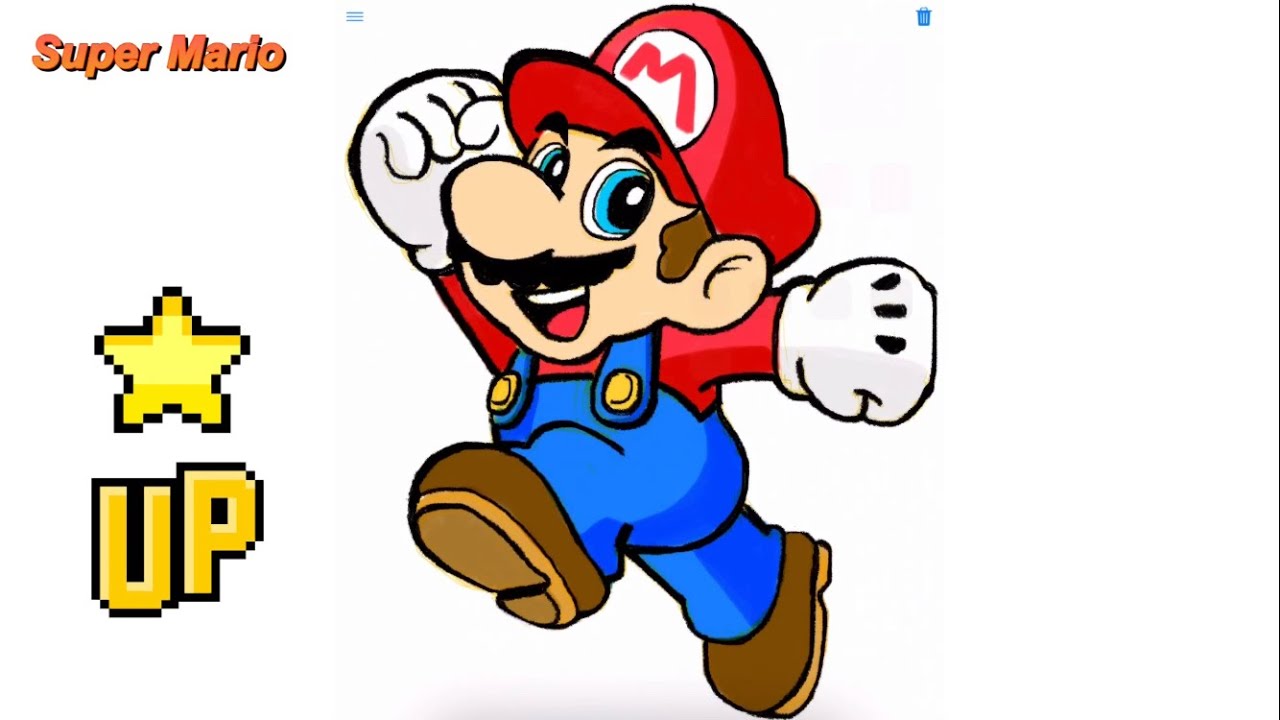 How to draw Super Mario | Drawing Tutorials - YouTube