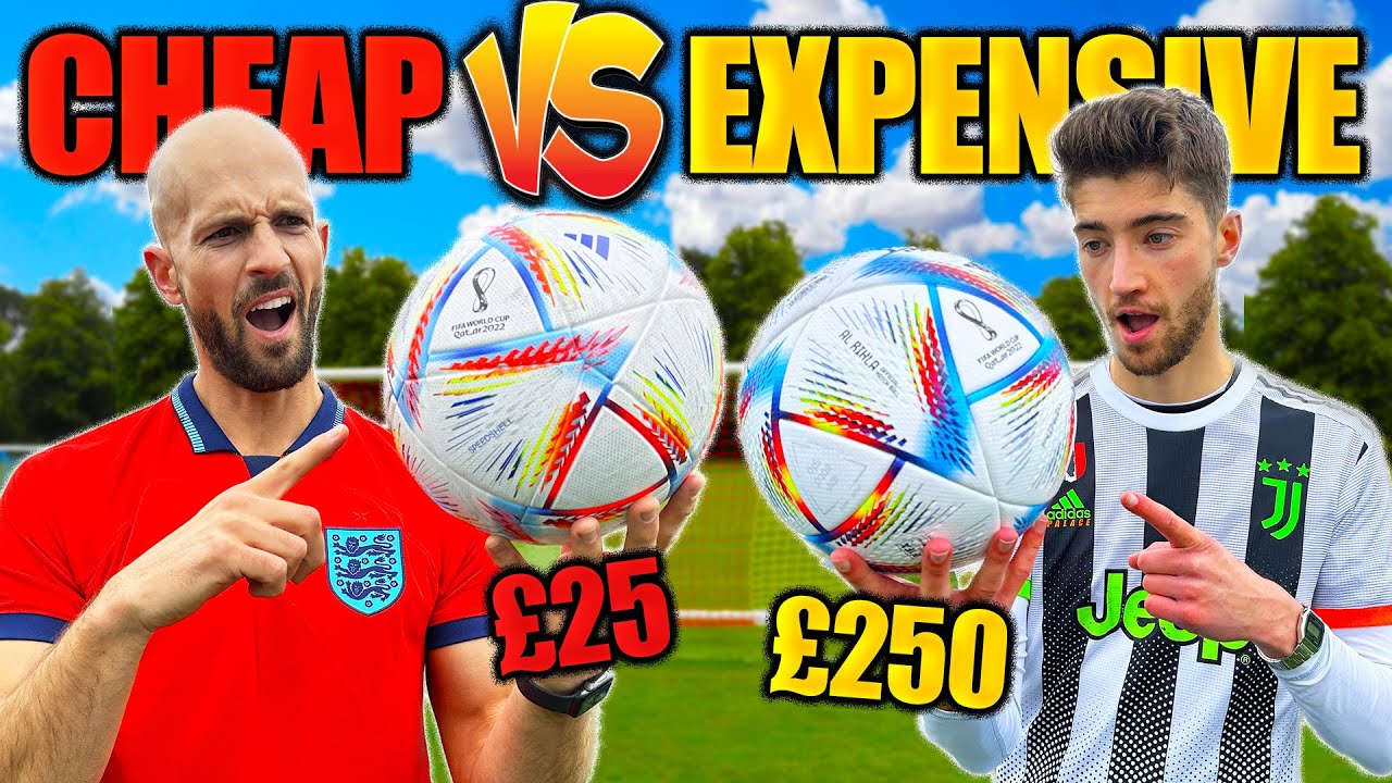 CHEAP VS EXPENSIVE WORLD CUP MATCH BALLS!! - YouTube