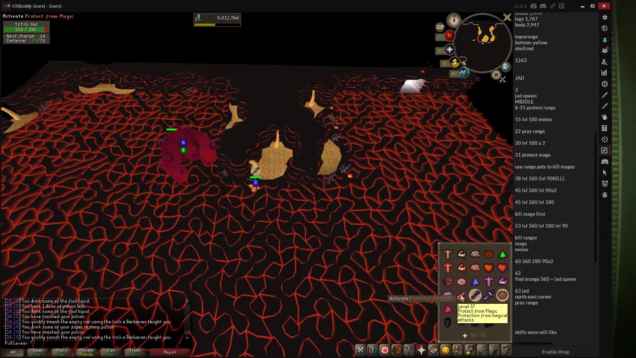 OSRS JAD NORTH WEST SPAWN - YouTube