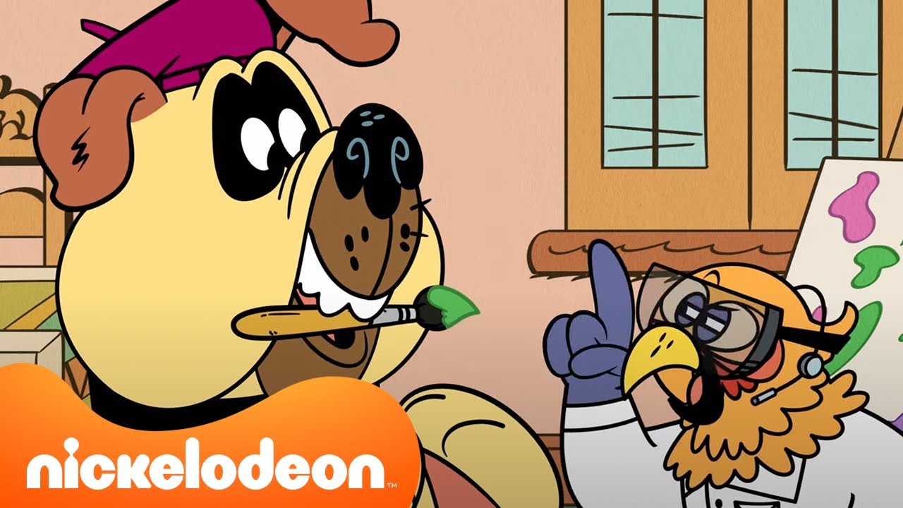 Lalo the Dog Becomes an Artist | The Casagrandes | Nickelodeon UK - YouTube