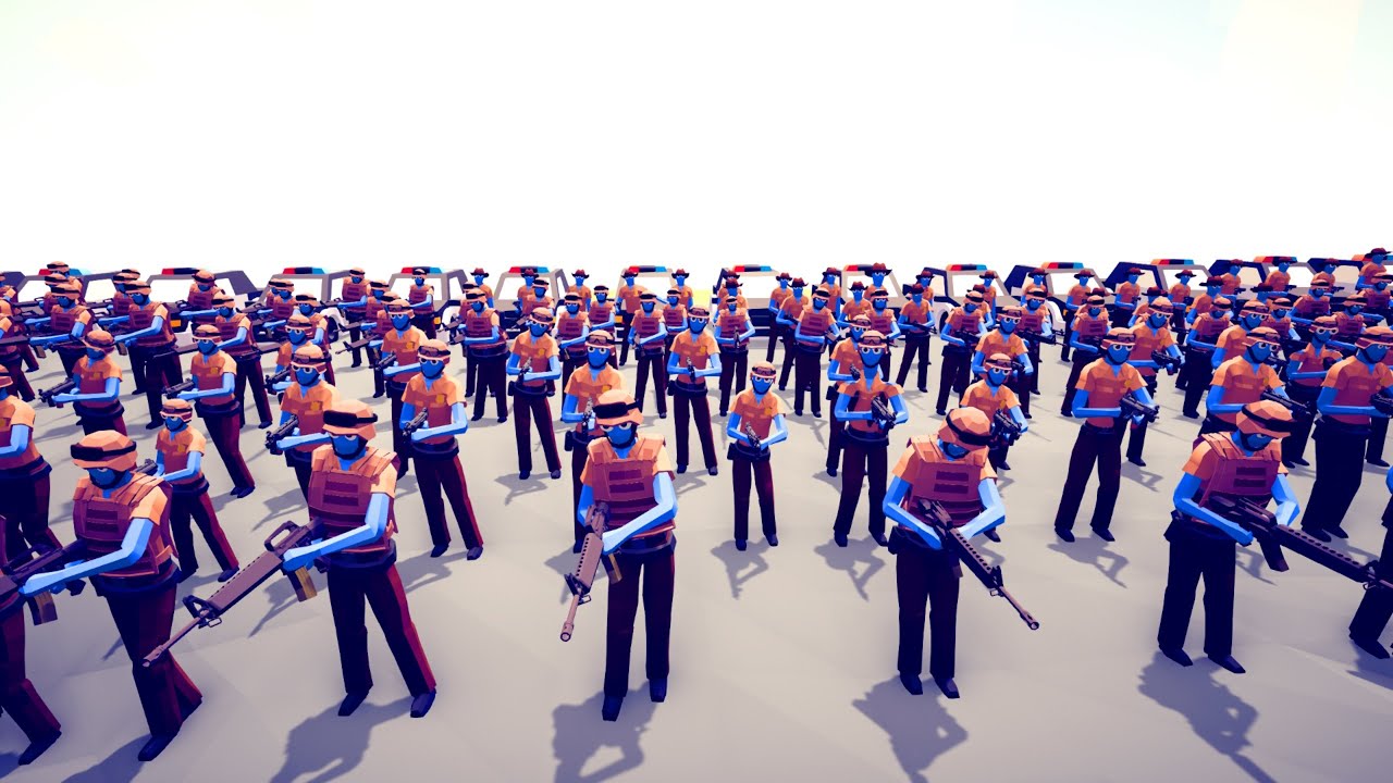 100x SHERIFF vs BANK ROBBERS - Totally Accurate Battle Simulator TABS ...