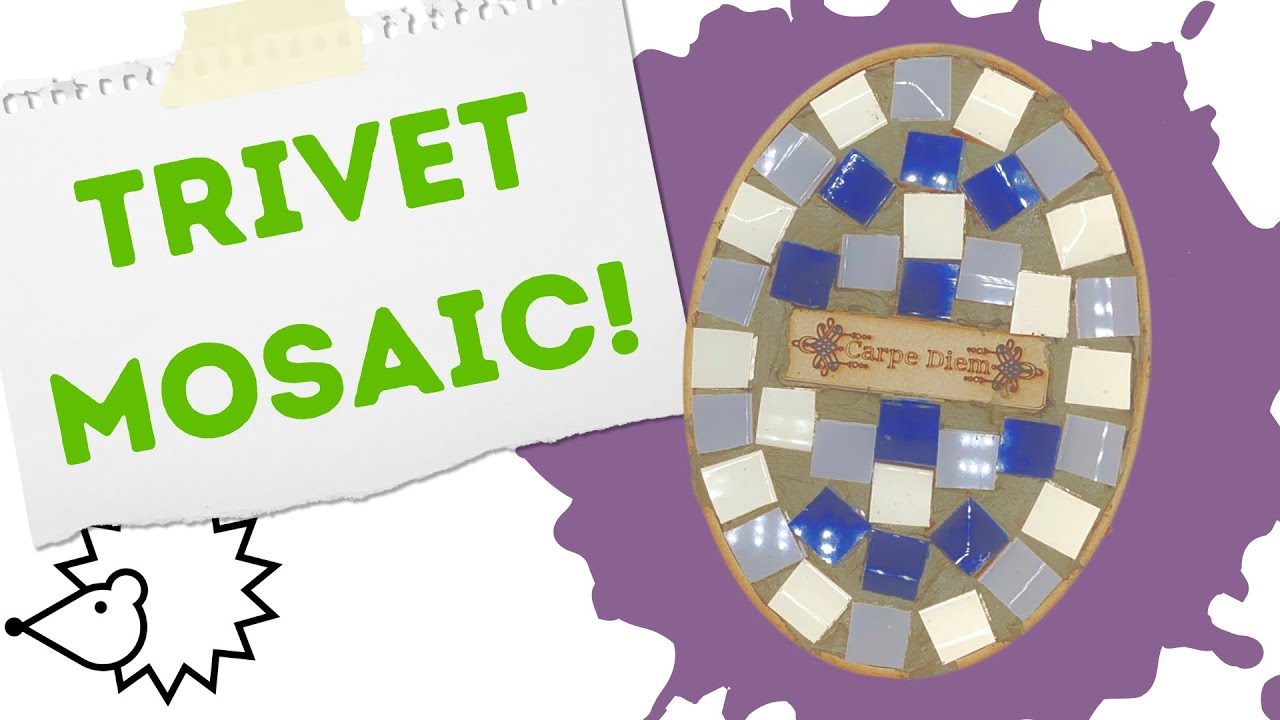Roman Mosaic Trivet Tiling Project Tutorial - YouTube