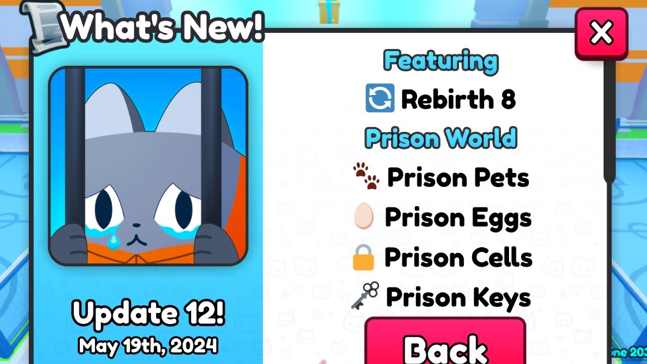 New Prison World~ Pet Simulator 99 New Update May 19th, 2024! - YouTube