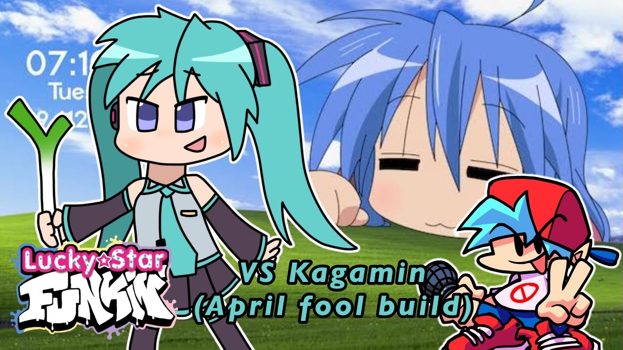 [FNF] Lucky Star Funkin’ OST - Kagamin - (April fool build) - YouTube