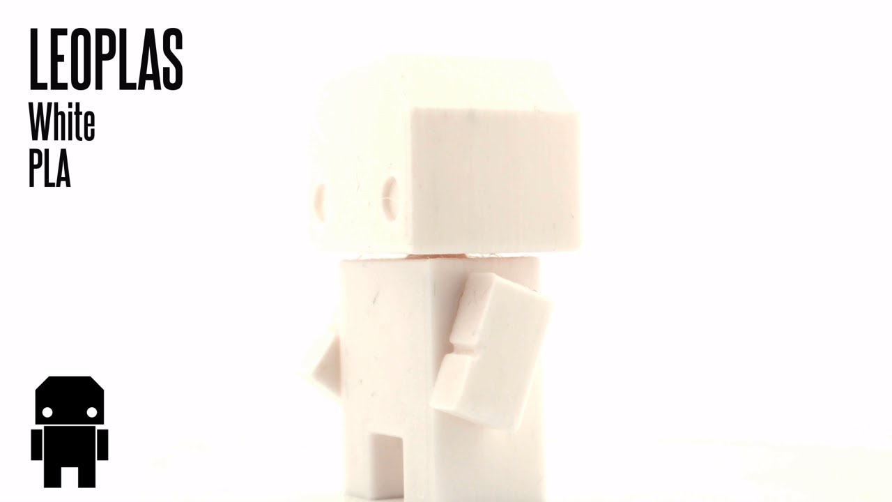 517 LEOPLAS White PLA | 3D printed sample | #FilaMODE - YouTube
