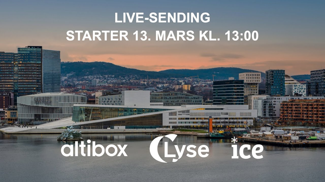 Livesending Lyse fra Latter i Oslo 13. Mars - YouTube