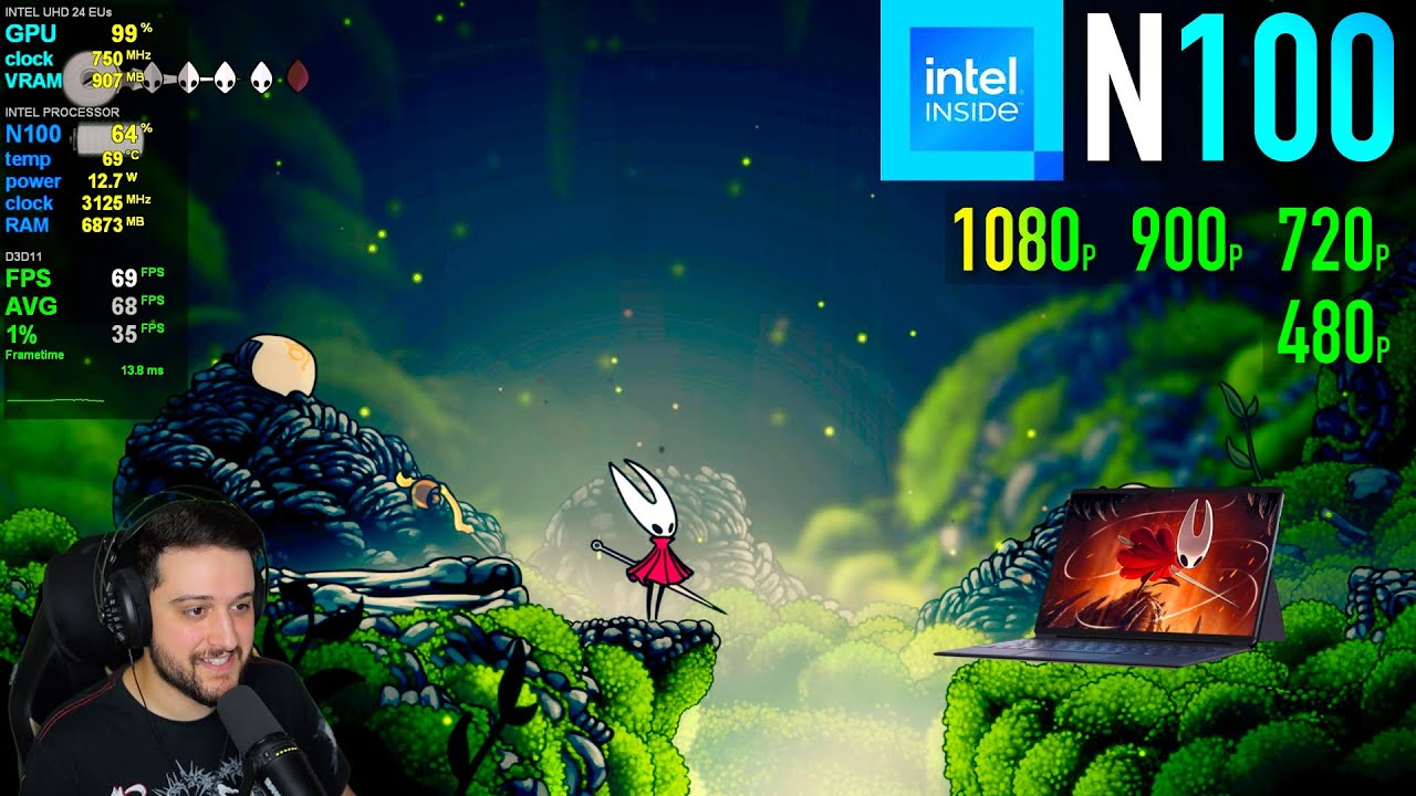 Intel N100 + UHD Graphics - Hollow Knight: Silksong - YouTube