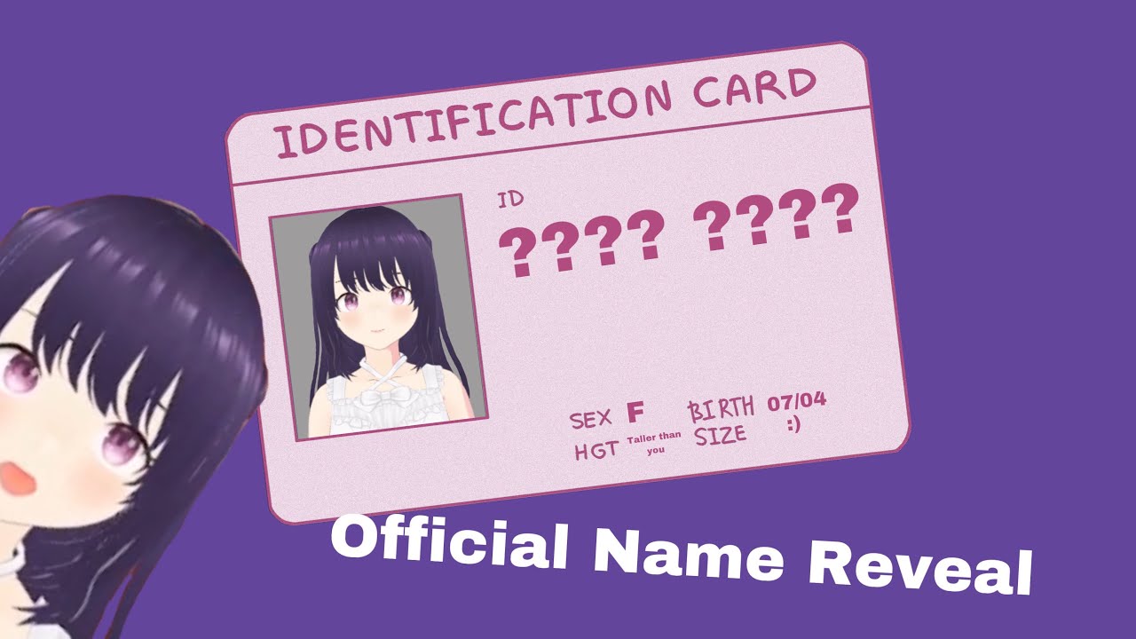 【OFFICIAL NAME REVEAL】 8 LETTERS. 2 NAMES. 1 VTUBER - YouTube