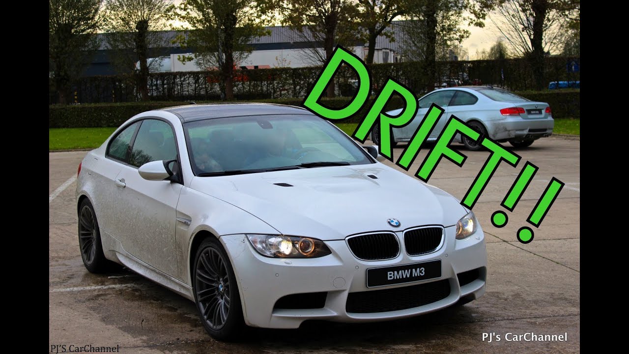 BMW e92 M3 onboard drift in tight quarters! - YouTube