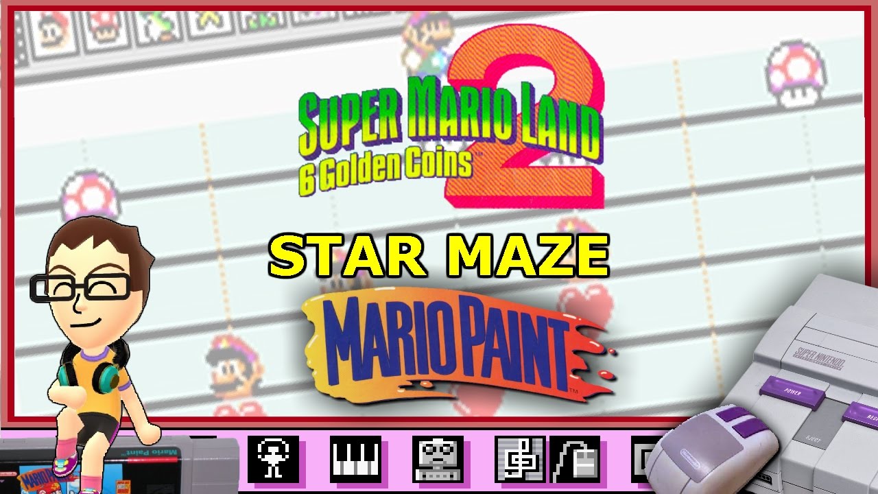 Star Maze from Super Mario Land 2: Six Golden Coins on Mario Paint ...