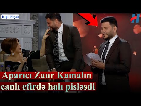 Aparıcı Zaur Kamalın canlı efirdə halı pisləşdi