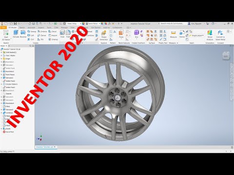 Inventor 2020 Tutorial #152 | Wheel Rim 3D Design in Inventor