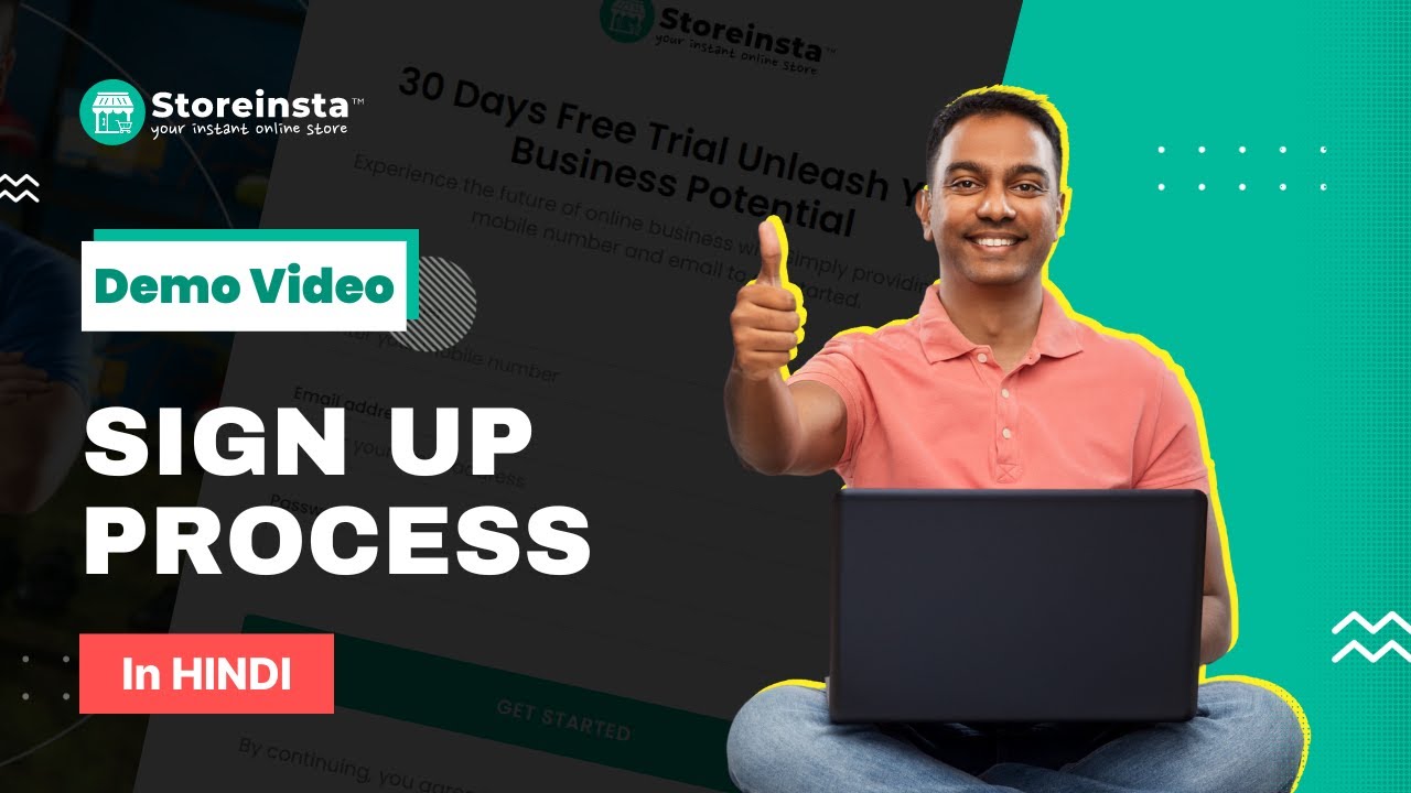 StoreInsta Masterclass: Step-by-Step Sign-Up Process for your ecommerce ...