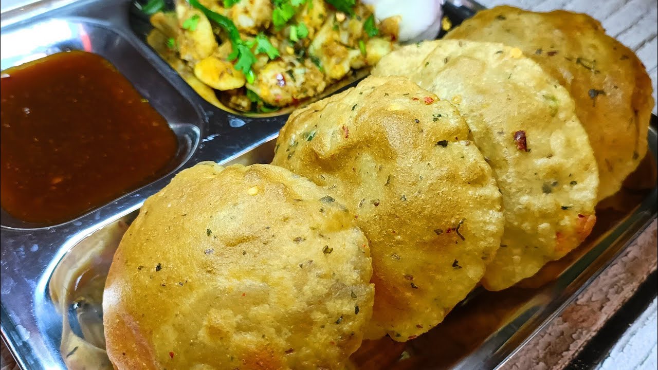 आलू और सूजी की खस्ता करारी मसाला पूड़ी || Aalu Suji ki puri || Rawa ...