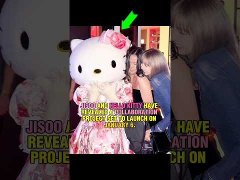 JISOO WITH LISA HELLO KITTY HINTS COLLAB 😍 #jisoo #hellokitty #fypシ゚viral
