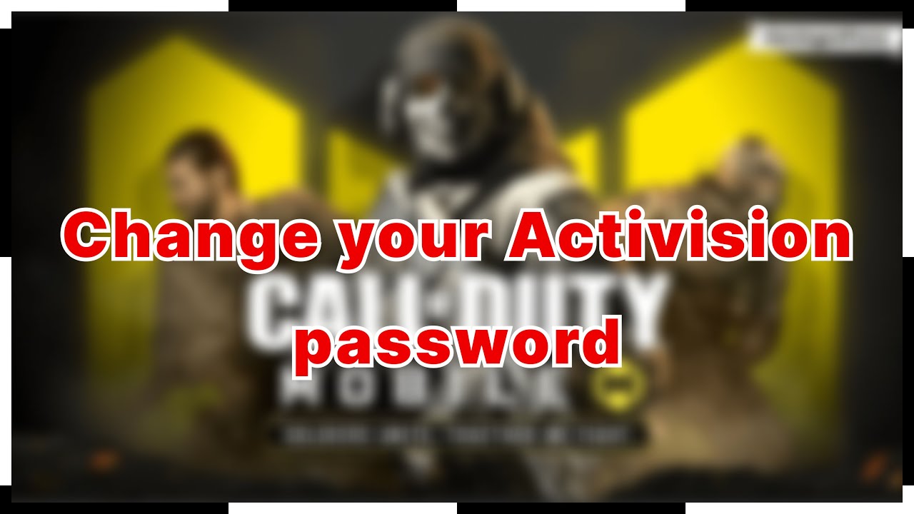 How can I change my call of duty’s password | COD - YouTube