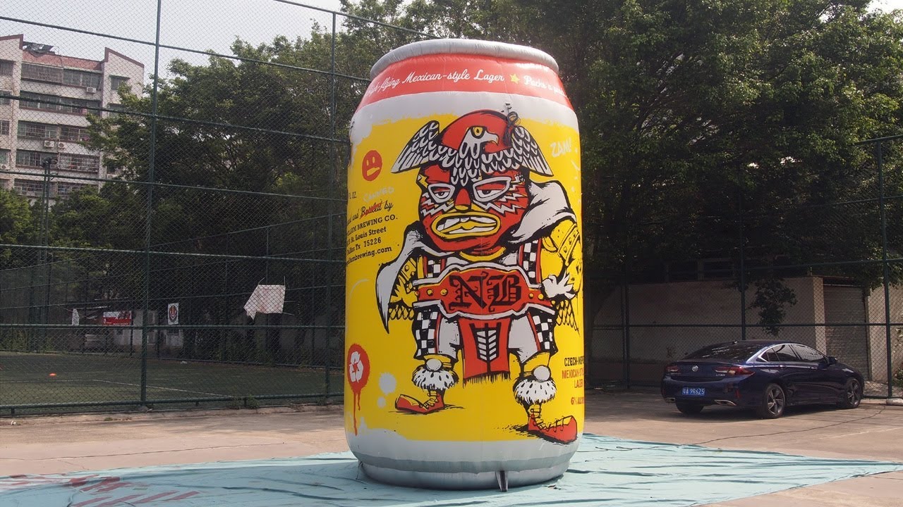 5m high mexican style lager NB giant inflatable beer can for promotion ...