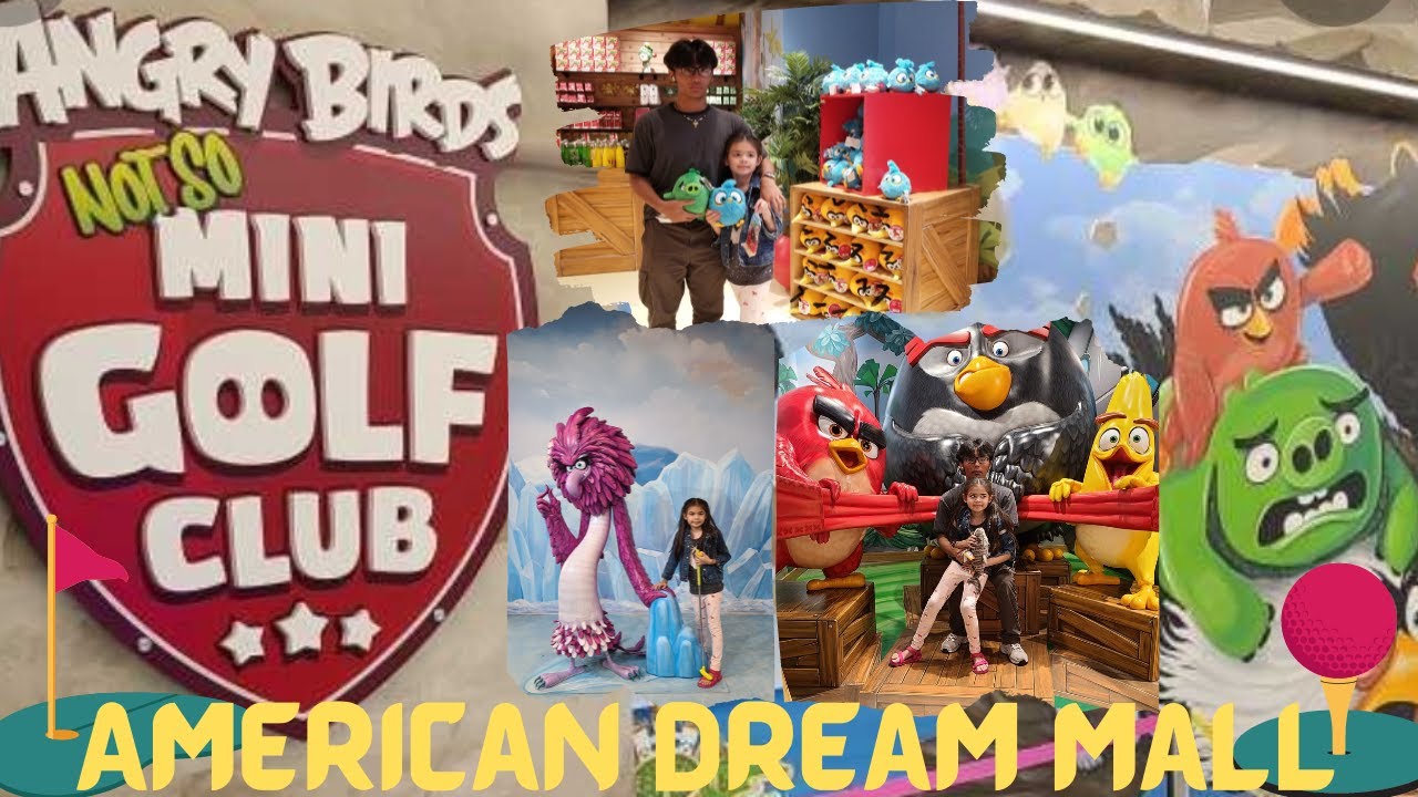 Angry Bird Mini Golf at American Dream Mall in New Jersey - YouTube