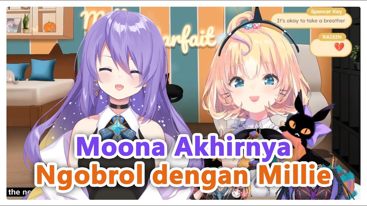 Akhirnya MOONA dan MILLIE Ngobrol dalam satu Stream | (Hololive Clips ...