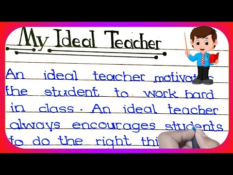 my ideal teacher essay in english || my ideal teacher essay || essay on ...