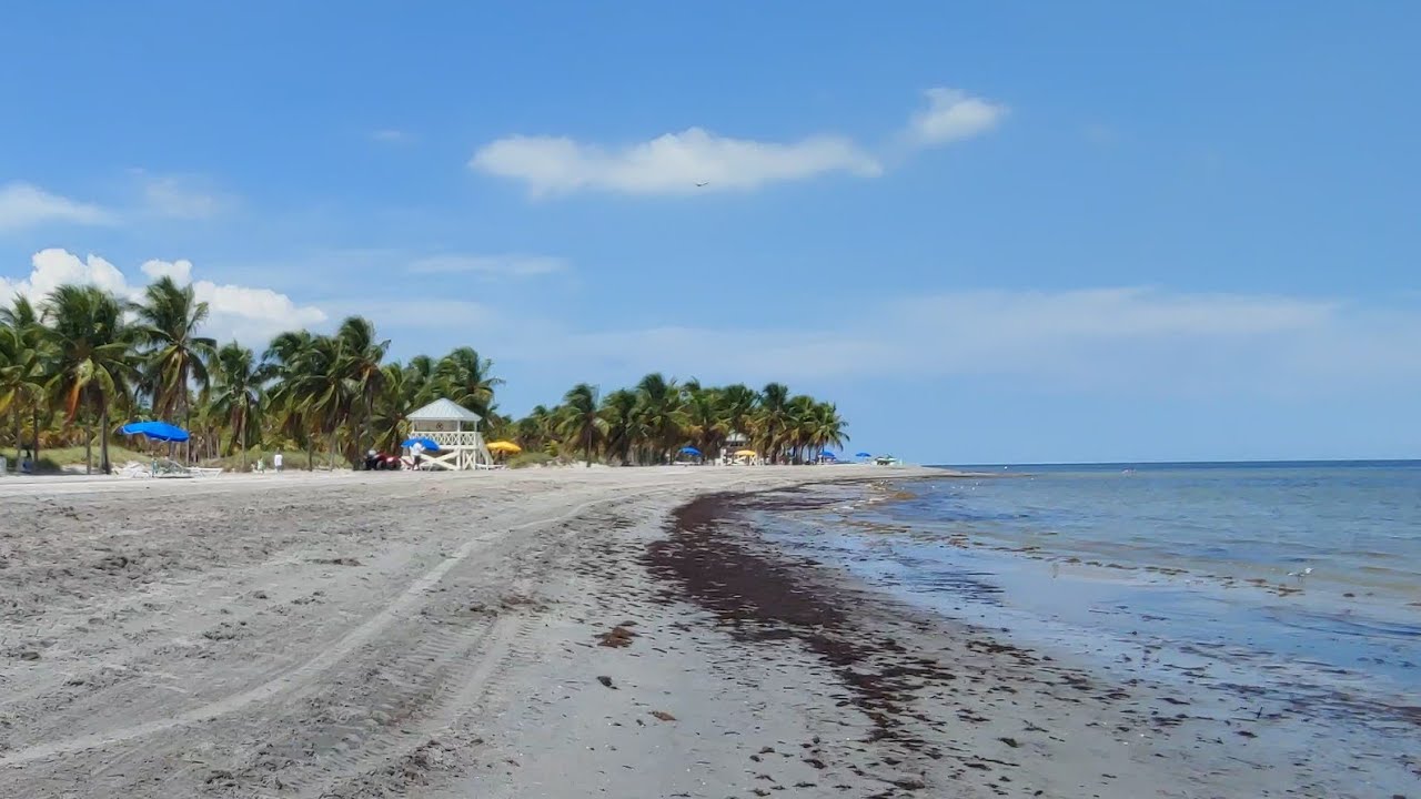 4K Crandon Park Beach , Key Biscayne , Miami Florida September 7th 2022 ...