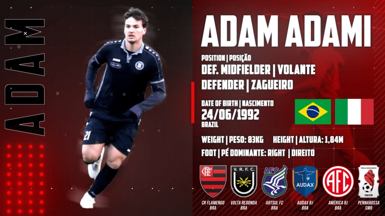 Adam Adami ⚽ Defensive Midfielder | Defender - Volante | Zagueiro ⚽ ...