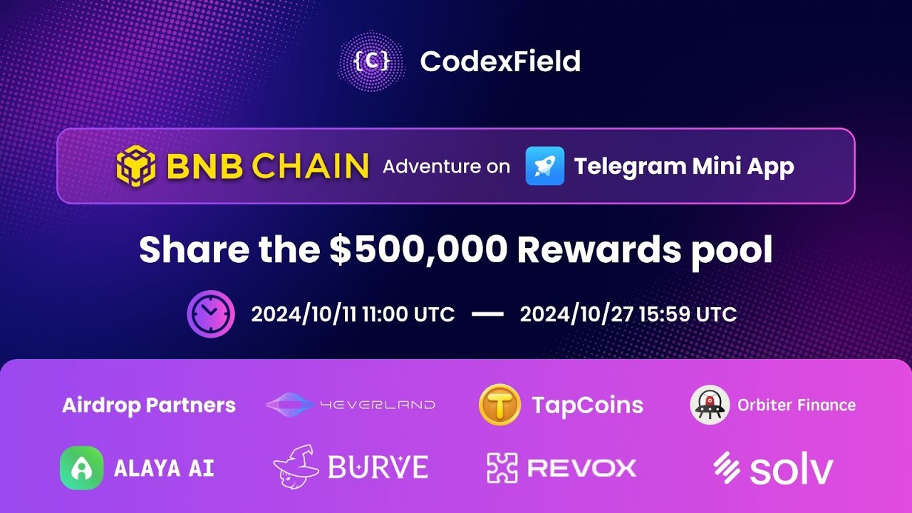 Revox Airdrop Update | CodexField and Revox Tasks | CodexField Wallet BNB Chain Adventure ...