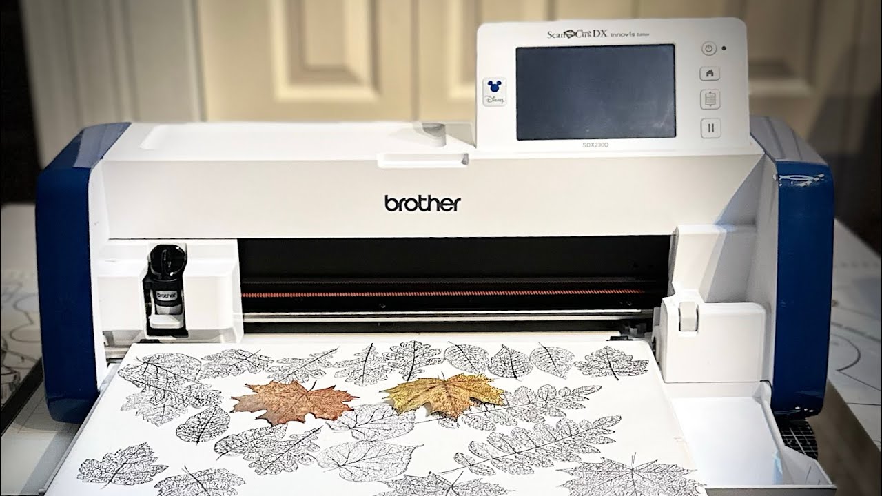 Brother ScanNCut DX : Cutting Out Stamped Images Using Direct Cut - YouTube