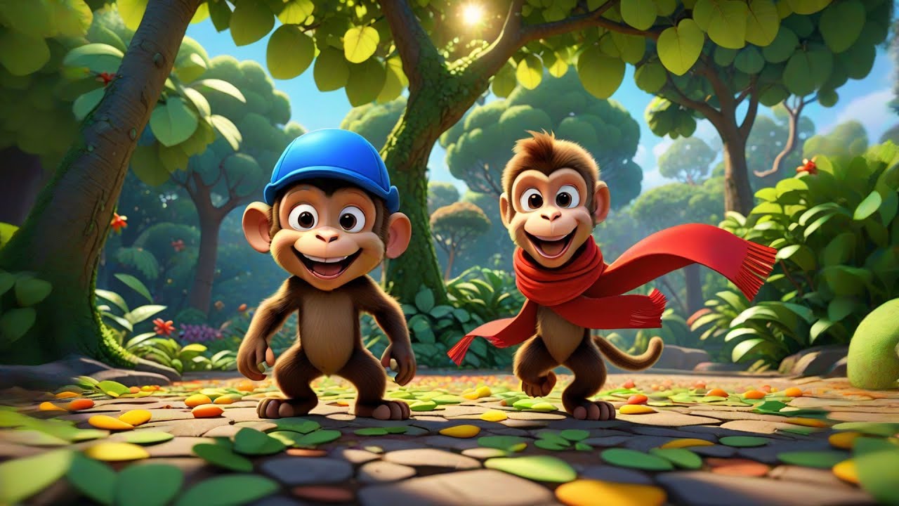 Six Cheeky Monkeys Climb the Tree | Monkey Song for Kids | Fun Animal ...