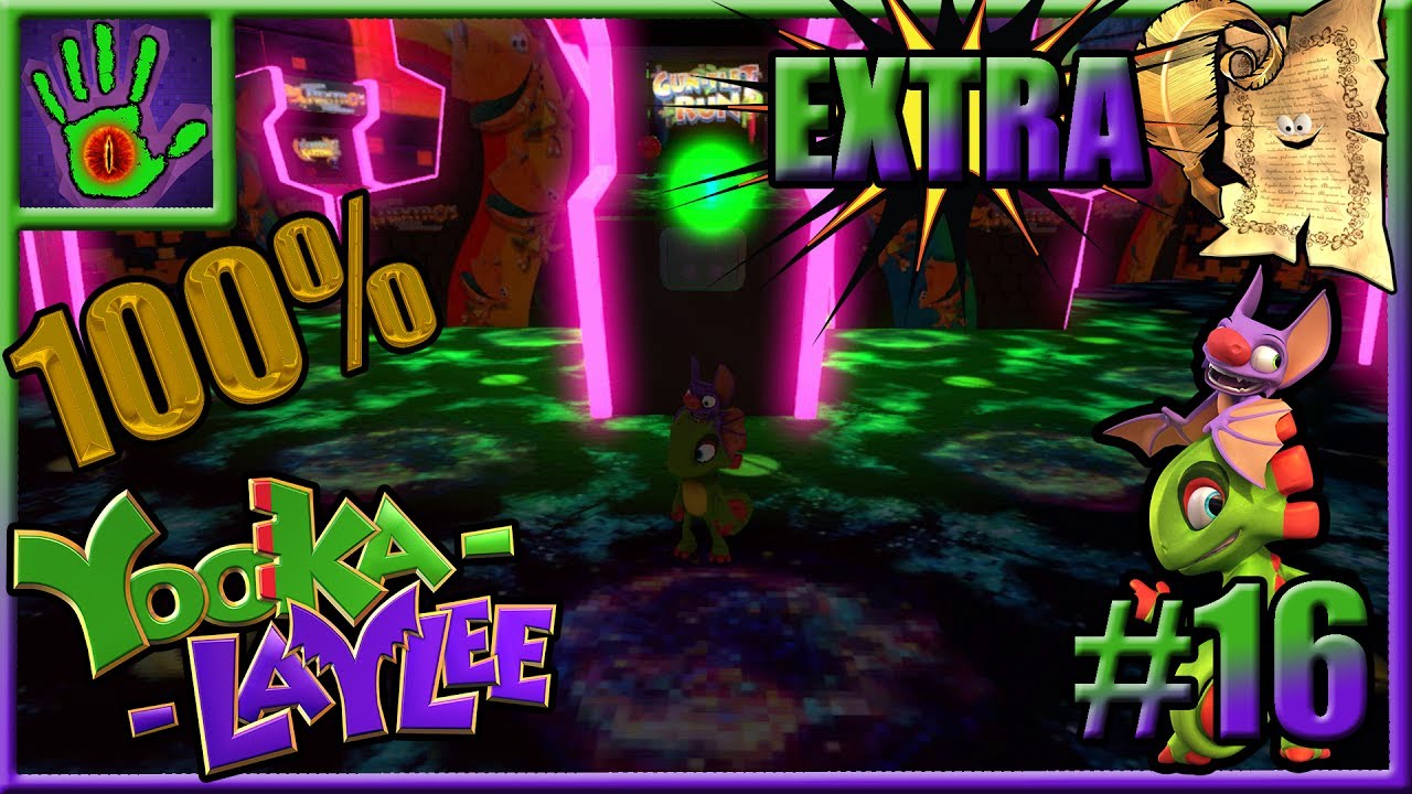 Yooka-Laylee (PC) guía 100% #16: EXTRA - Salón de recreativas de Rextro ...