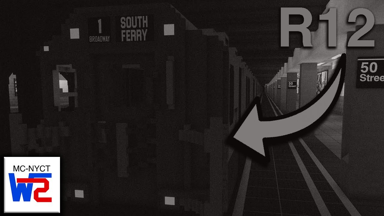 Minecraft MTA Special | R12 1 Train At 50 Street - YouTube