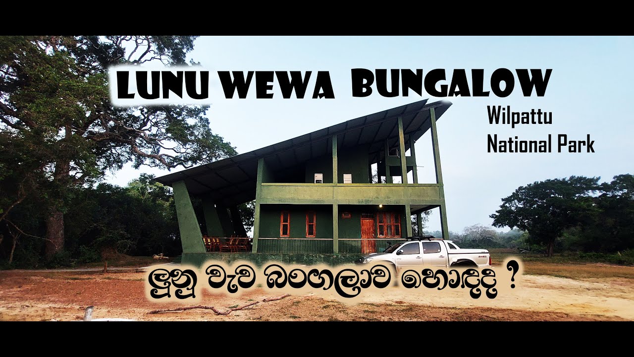 Lunu Wewa Wildlife Bungalow | Review | ලුනු වැව බංගලාව | Wilpattu ...