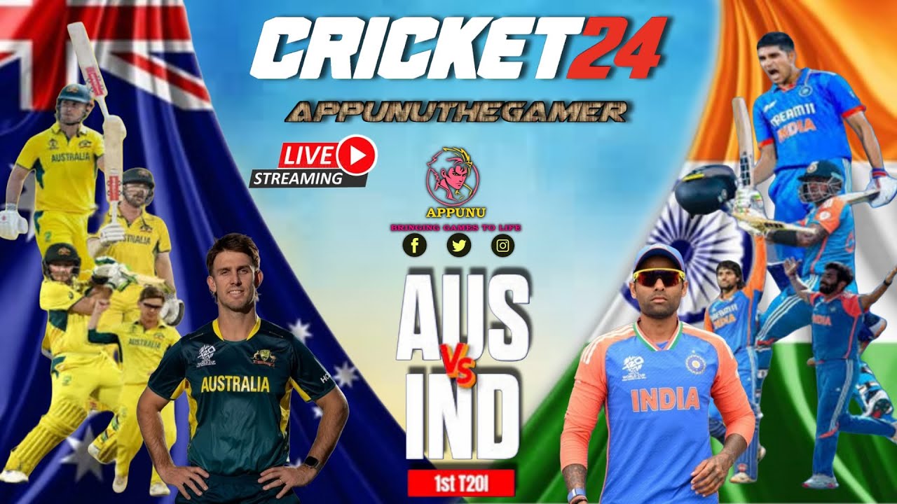 IND vs AUS T20 MATCH on Appunuthegamer Channel #live #indvsaus2025 # ...