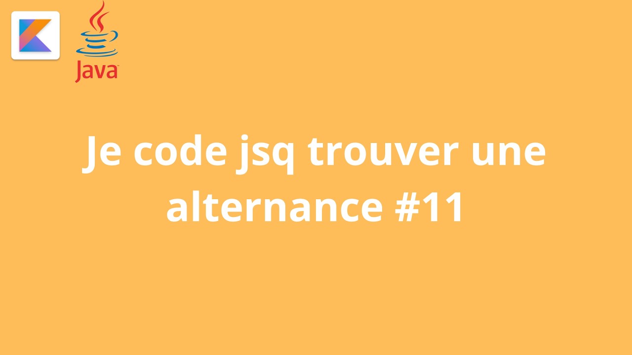 Je code jusque trouver une alternance (Contrat Pro) J-11 TestModel #1 ...