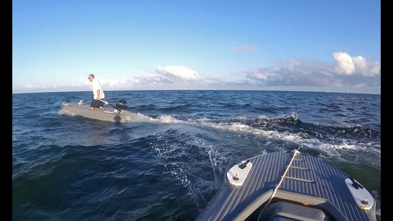 S4 Microskiffs in the ocean and mangrove creeks in Key Largo. Wavewalk ...