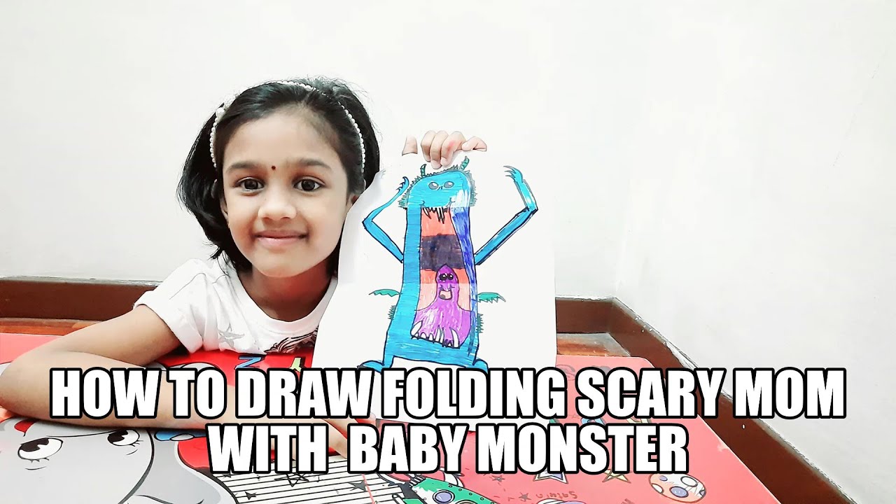 How to draw a Monster and Scary Monster . Step by step tutorial ...