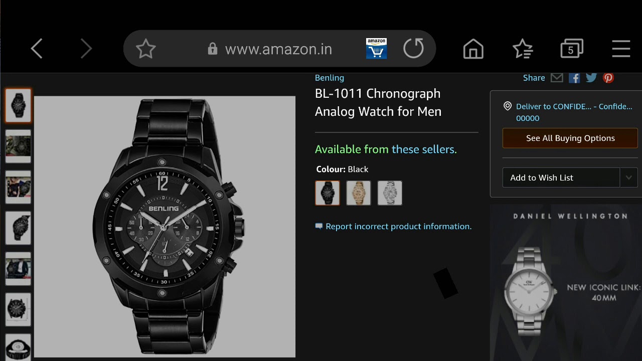 BL-1011 Chronograph Analog Watch for Men BL-1011 Chronograph Analog ...