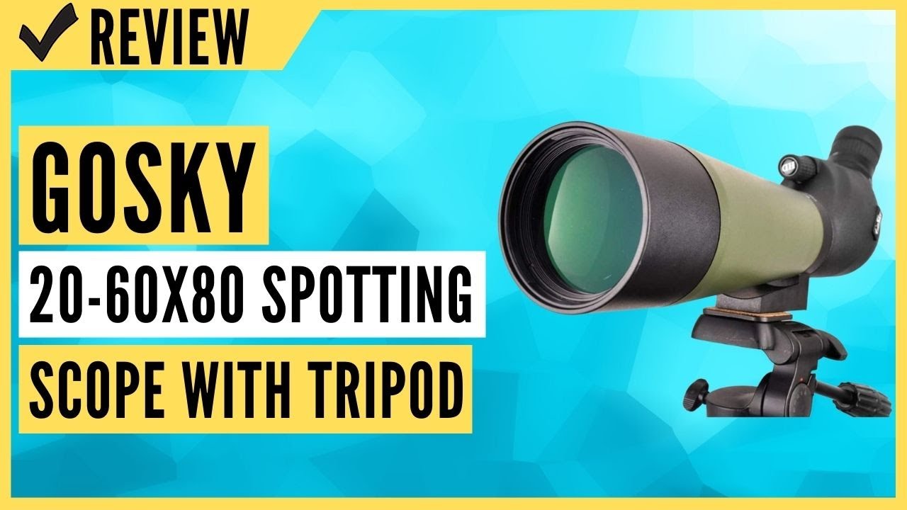 Gosky 20-60x80 Spotting Scope with Tripod Review - YouTube
