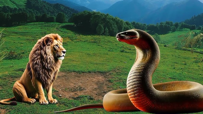 Lion Vs Giant Anaconda Fight Lion Vs Biggest Snake Giant