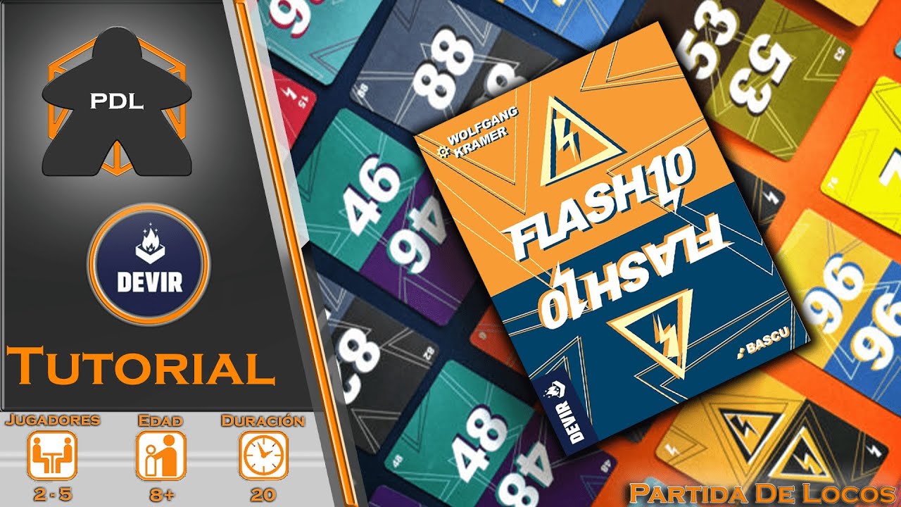 Flash 10 | Tutorial | Devir | Pocket Serie 4 | Wolfgabg Kramer | Bascu | Partida de Locos ...