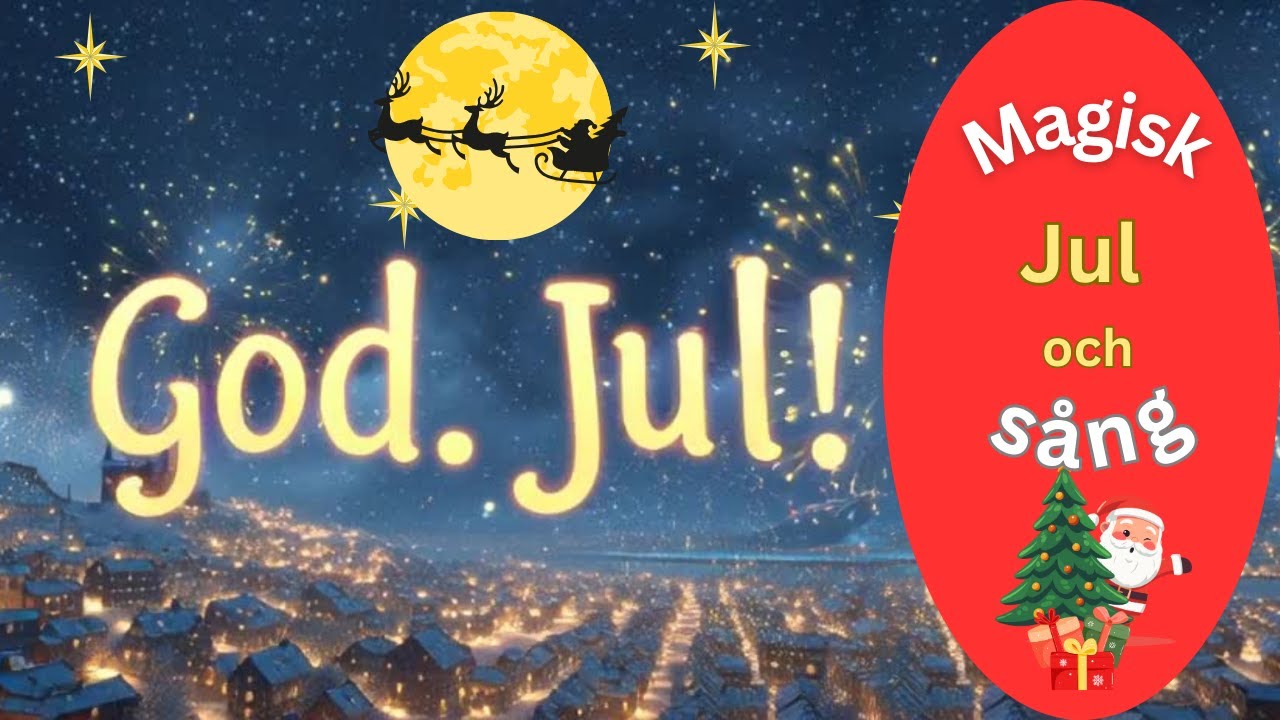 God jul önskar vi er alla | Julsång för barn | Svensk julsång för barn ...
