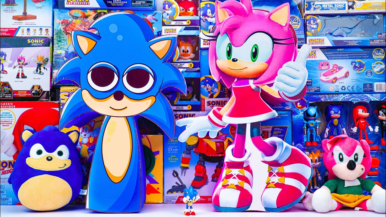 Unboxing Sonic The Hedgehog Toys Collection ASMR | Sonic Spunki Half ...