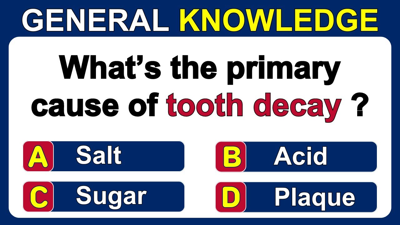 Health and Wellness | 50 General Knowledge Quiz | Edition #03 - YouTube