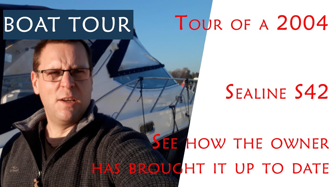 £130K Boat Tour | 2004 Sealine S42 Updated For 2020 - YouTube