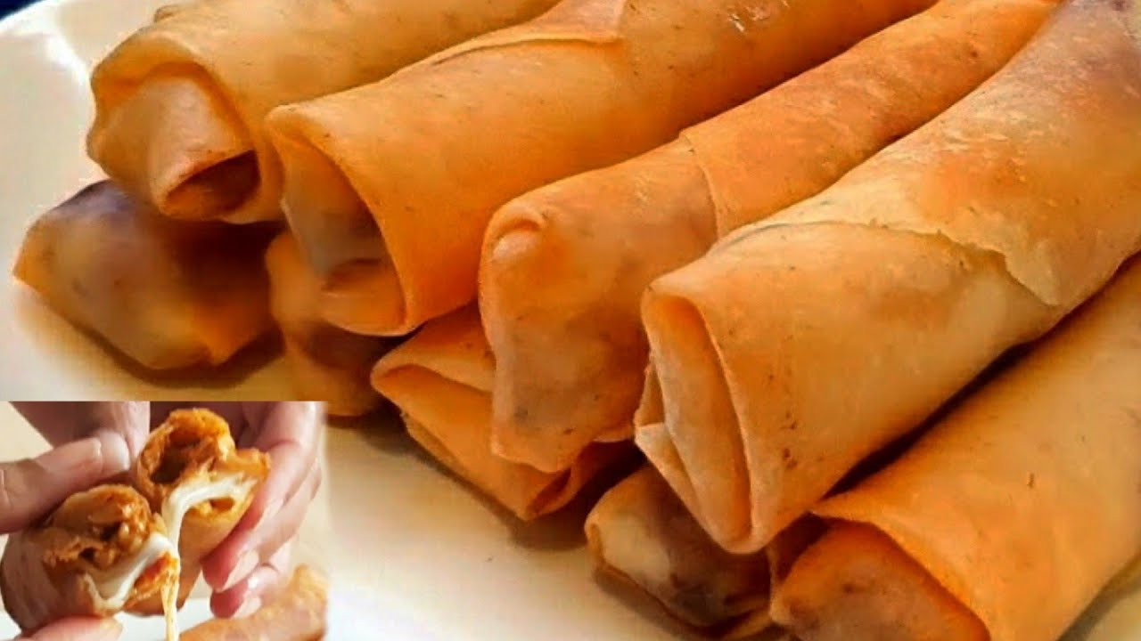 Cheesy Butter Chicken Rolls recipe - Unique Iftar Recipe - YouTube