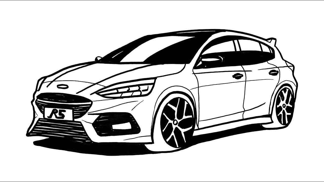 Ford Focus RS Araba Çizimi (2023 Model Ford Focus) - How To Draw A Ford ...