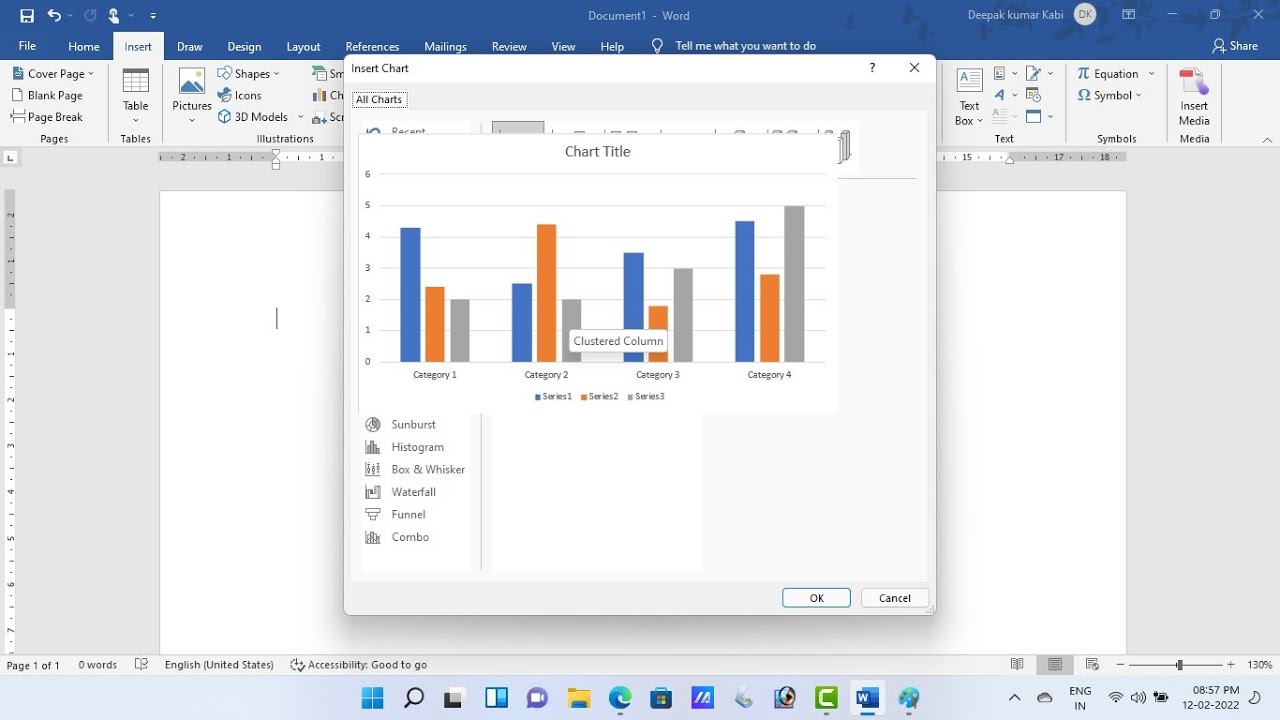 Microsoft Word Part - 5 Shape, Screenshot, SmartArt, Chart, Icons - YouTube