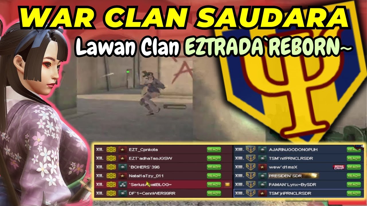 PAKAI SENJATA T77 AUTO WIN?! WAR CLAN SAUDARA x EZTRADA REBORN !! Point ...